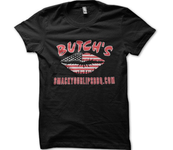Butch's Black Patriotic T-shirt – Butch's Smack Your Lips BBQ